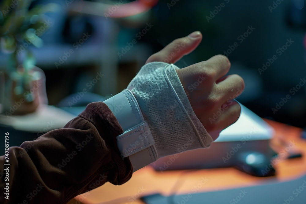 Carpal Tunnel Syndrome Symptoms - A person wearing a wrist brace ...
