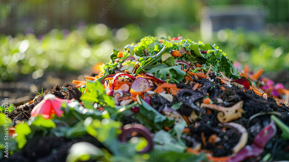 A community composting program diverting organic waste from landfills ...