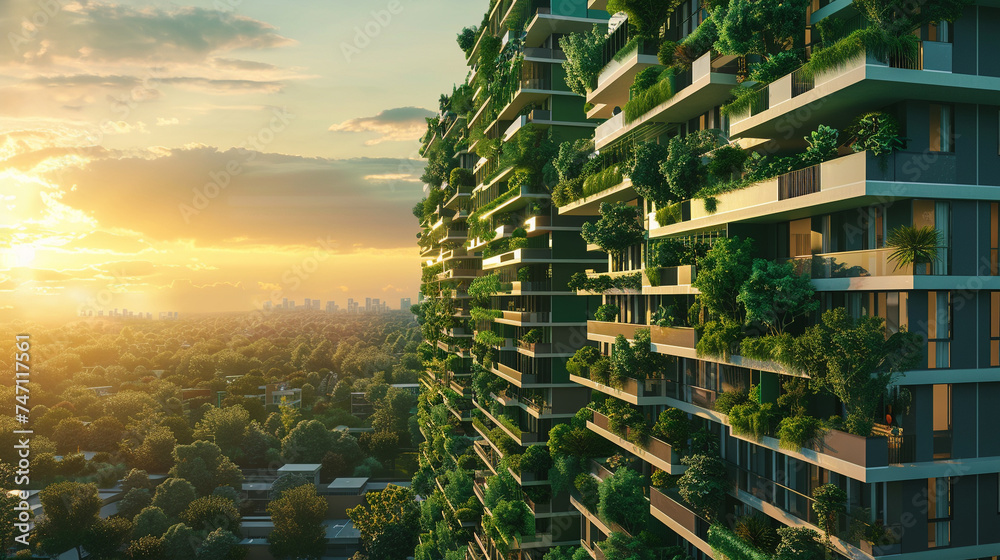 A green building development incorporating innovative technologies such ...