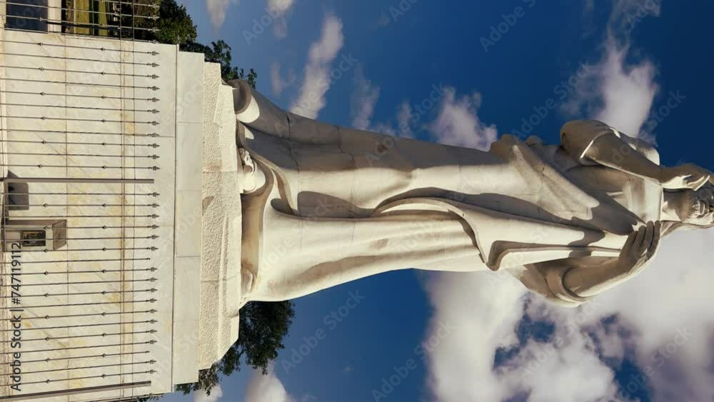 HAVANA, CUBA - DECEMBER 20, 2023: The Havana Christ. A large sculpture ...