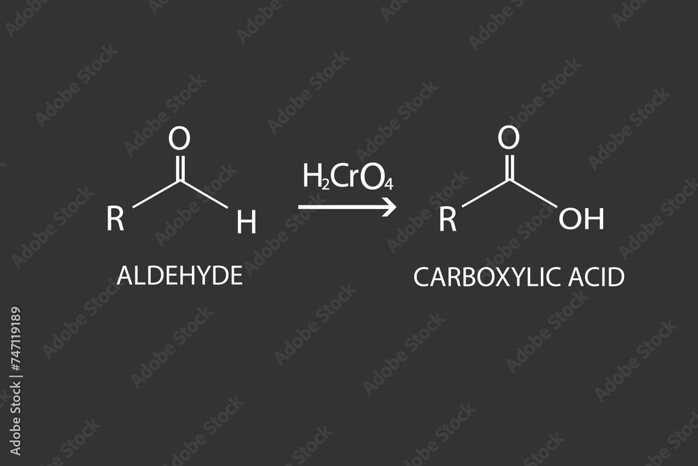 aldehyde carboxylic acid molecular skeletal chemical formula Stock ...