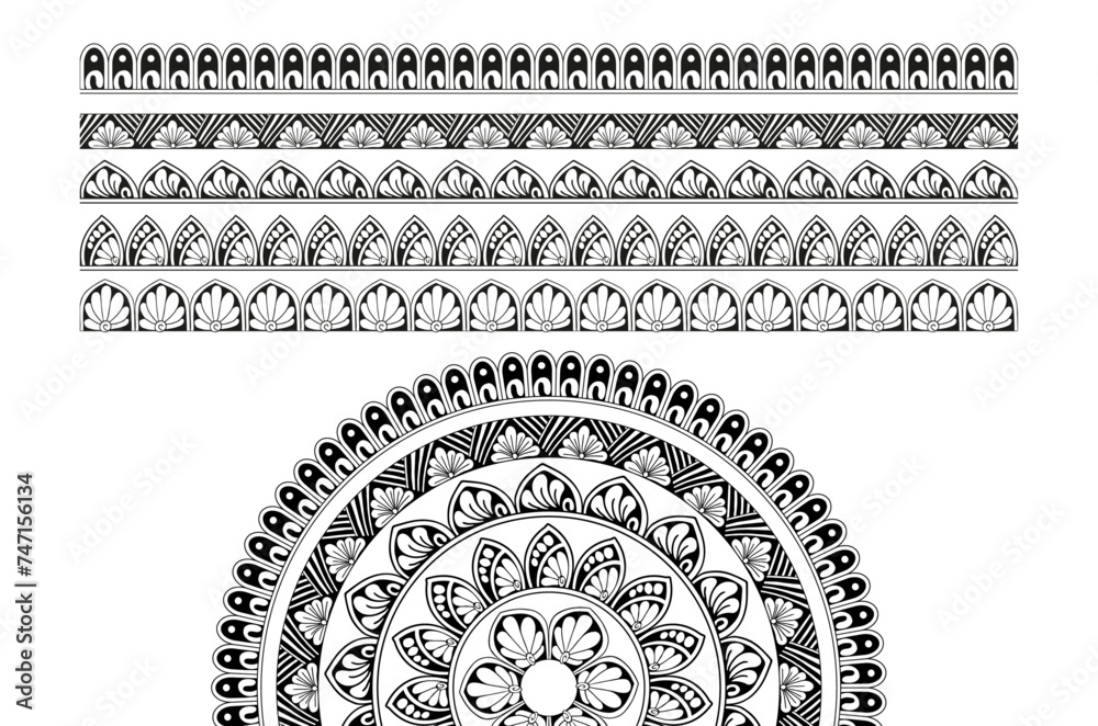 Pattern Brush Quilting Filling Patterns Geometric Mindfulness Activity ...