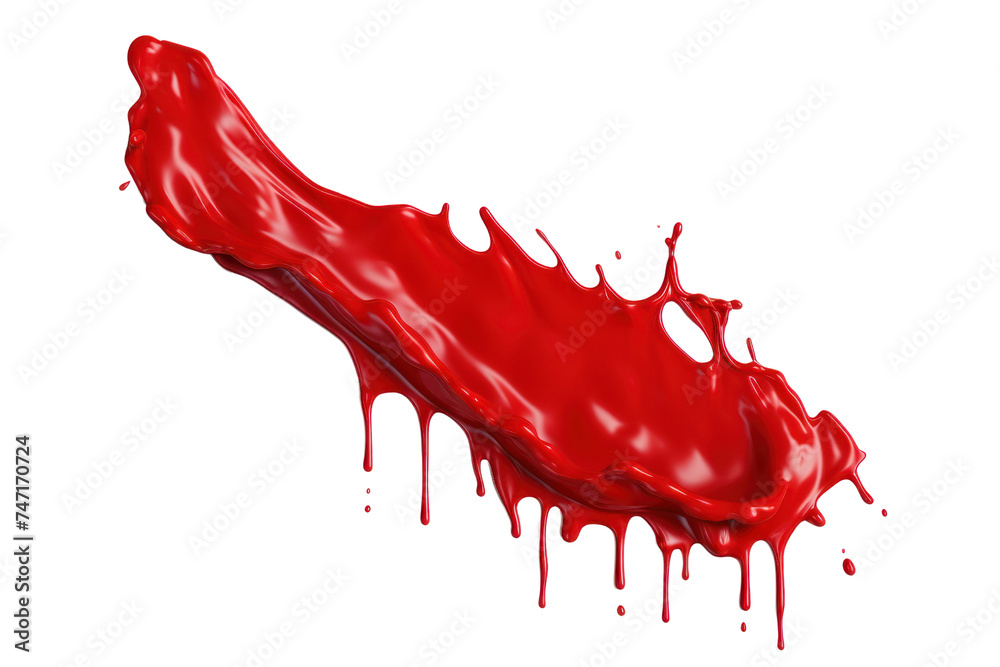 red dripping paint isolated on transparent and white background.PNG ...