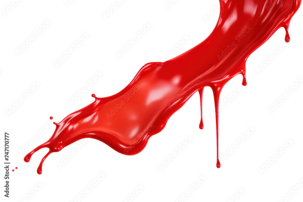 red dripping paint isolated on transparent and white background.PNG ...