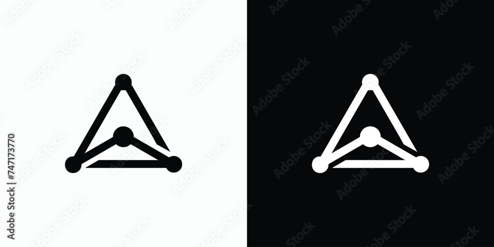 Letter S initial vector logo design in triangle shape with abstract ...