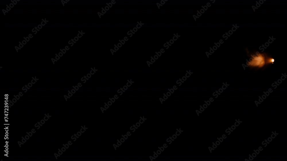 Realistic Muzzle flashes straight fire montage with smoke effect ...