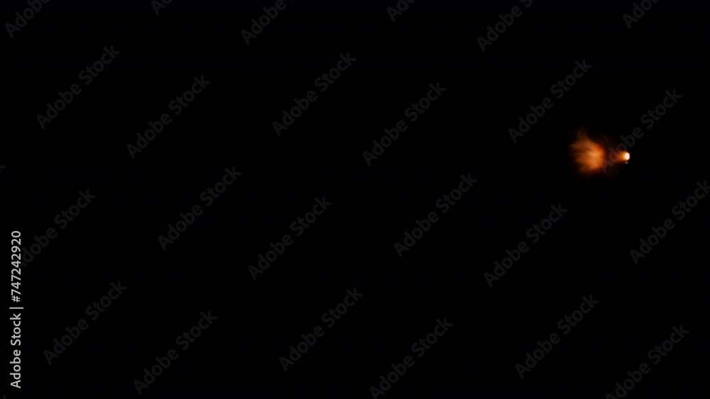 Realistic Muzzle flashes straight fire montage with smoke effect ...