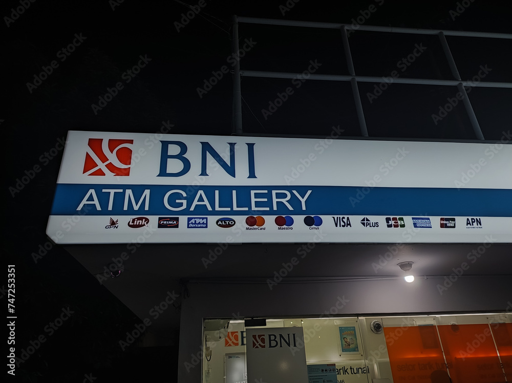 Bank BNI ATM machine gallery to withdraw and deposit cash Bontang, East ...