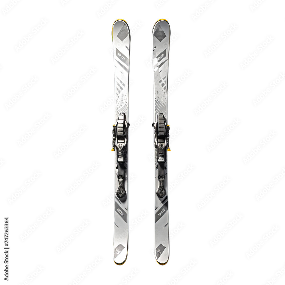 freestyle skiing twin tip skis isolate on transparent background, png ...