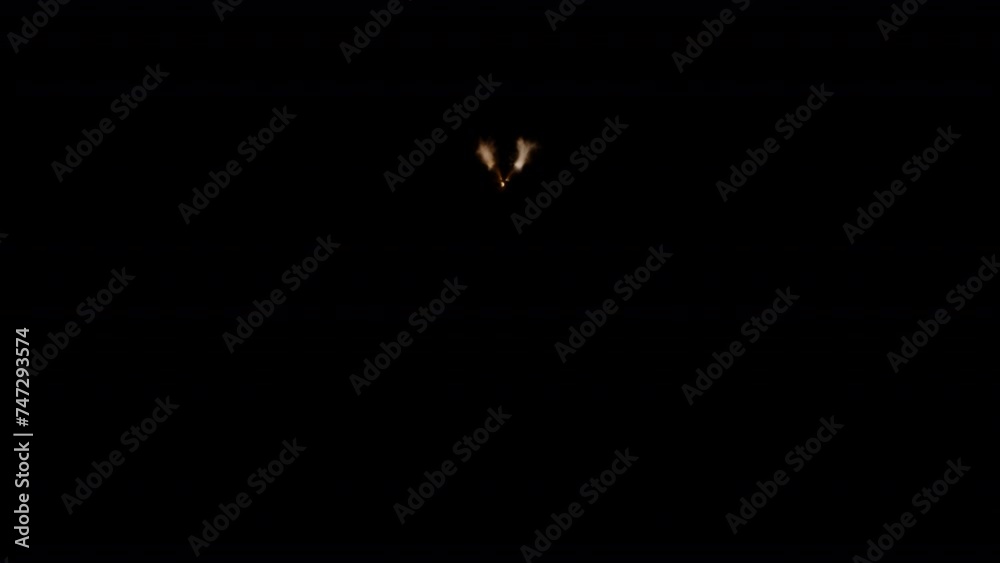 Realistic Muzzle flashes straight fire montage with smoke effect ...