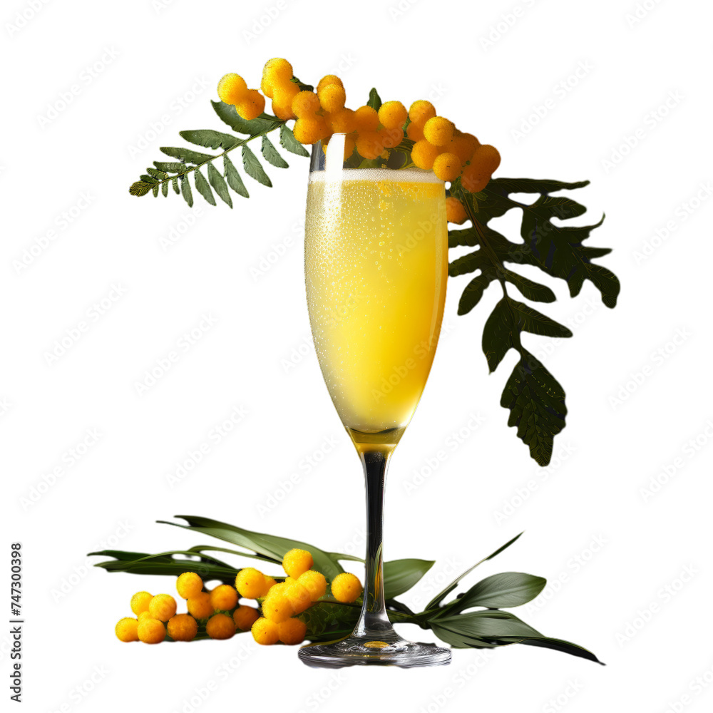 mimosa isolated on transparent background, png Stock Photo | Adobe Stock
