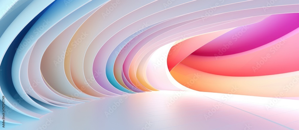 This close-up view showcases a bunch of different colored papers spread ...