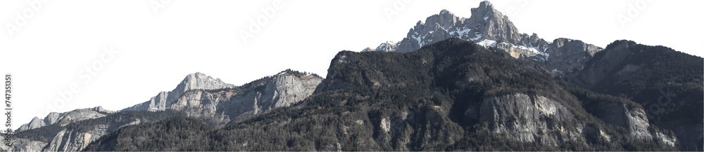 Isolated PNG cutout of a snowy mountain on a transparent background ...