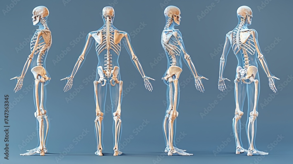 A comprehensive 360-degree view of the human skeletal system ...