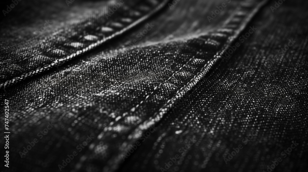 Timeless Texture: Black Denim Fabric Serving as a Versatile and Chic ...