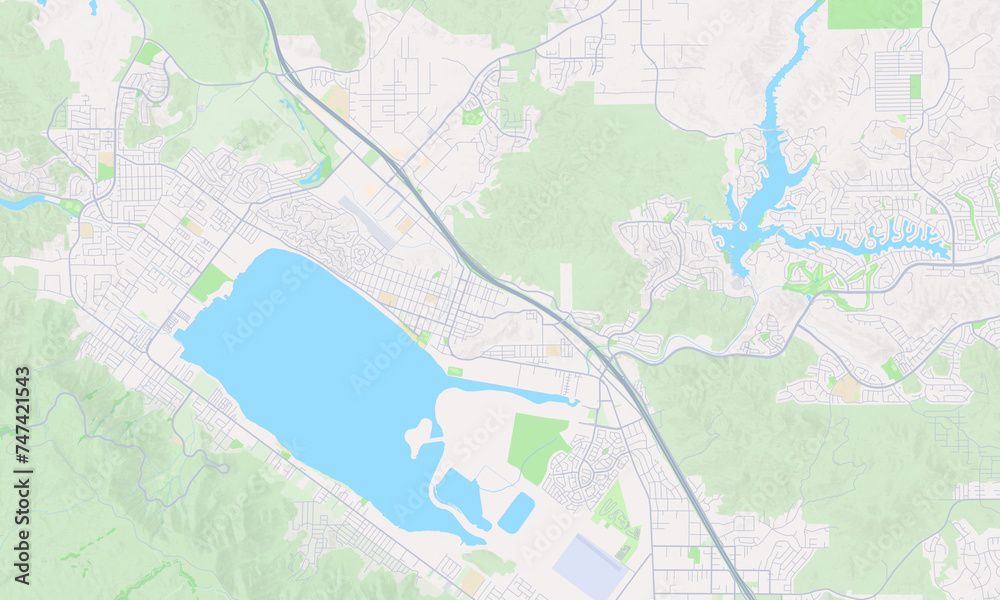 Lake Elsinore California Map, Detailed Map of Lake Elsinore California ...