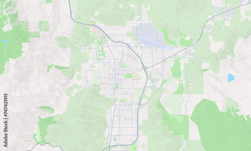 Carson City Nevada Map, Detailed Map of Carson City Nevada Stock ...