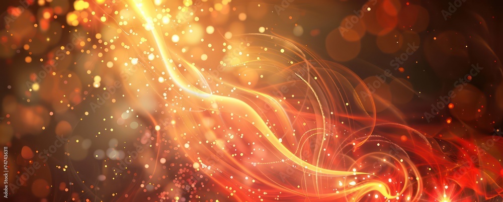 red light streaming with swirls on a speed gradient, luminous light and ...