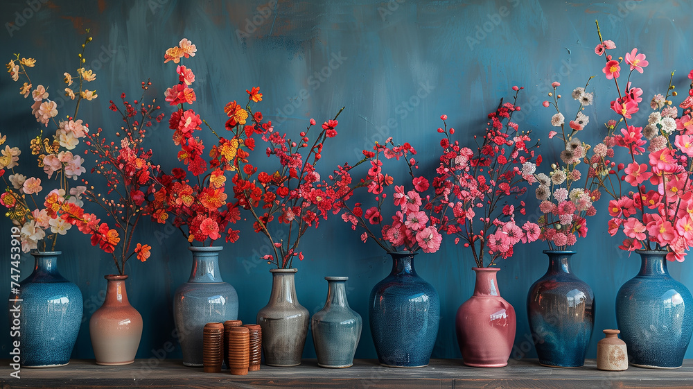 Festive homes adorned with Navruz flowers, echoing the spirit of spring ...