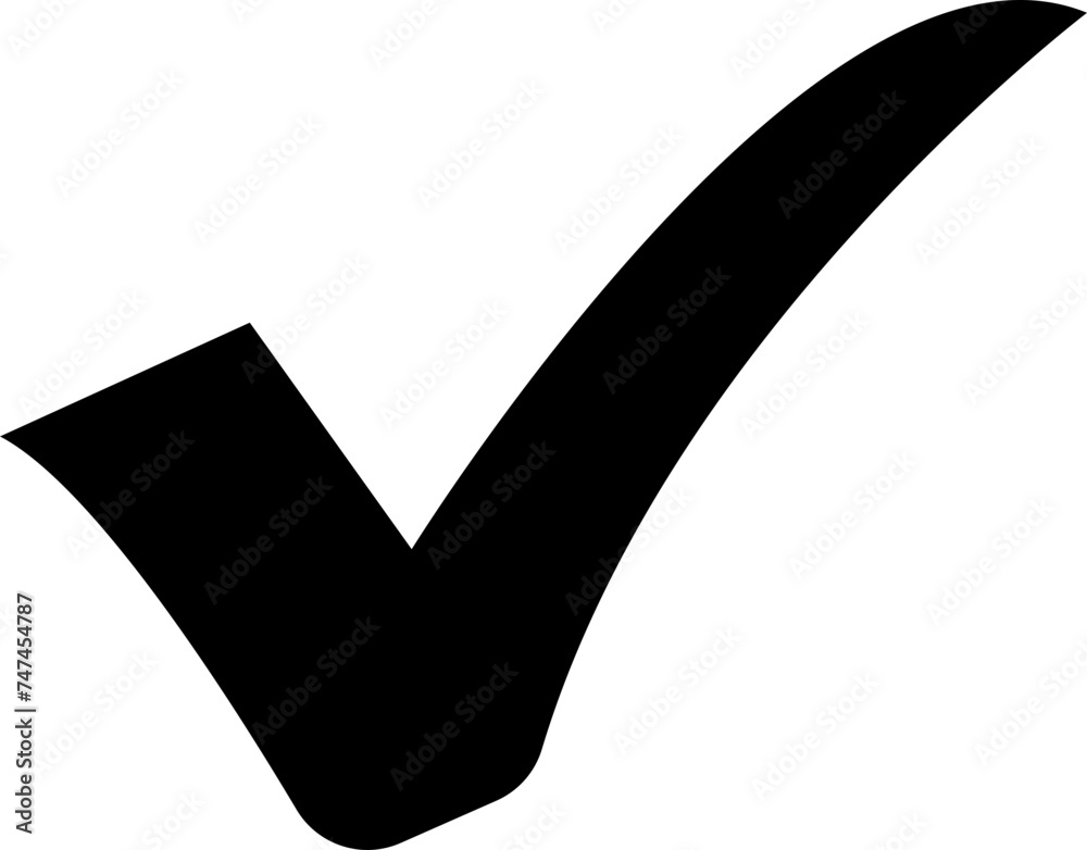 Check mark icon symbol vector. Simple check mark. Quality sign icon ...