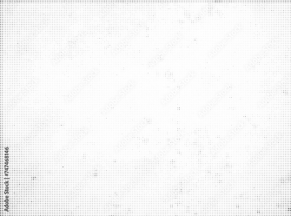 Vector rough paper texture background with grunge halftone pattern. Old paper surface with ...