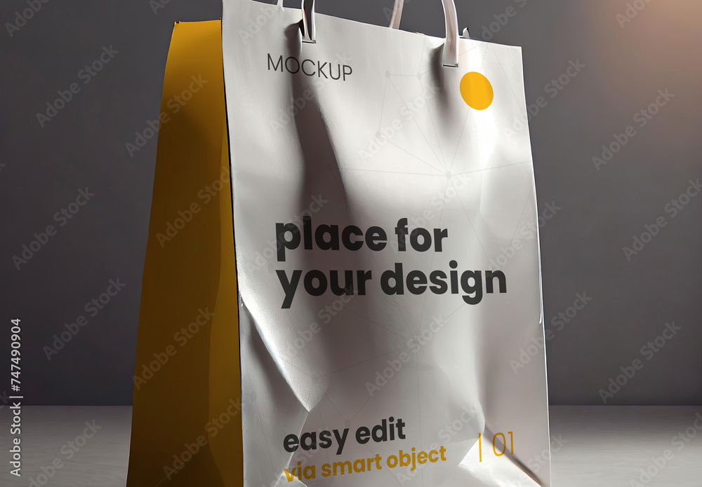 Paper Bag Mockup 02 Stock Template | Adobe Stock
