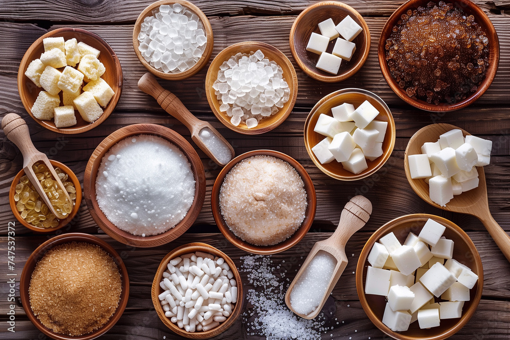 Various healthy diet replacement for sugar, natural organic sweetener ...