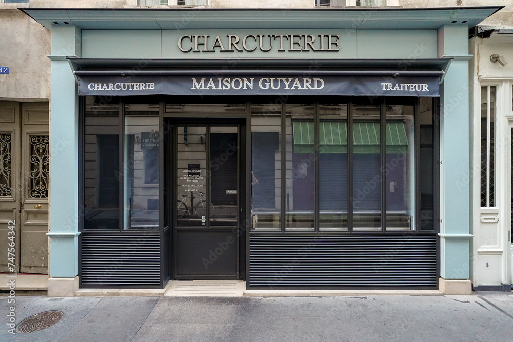 Paris France 9 july 2023 : traditional and typical french boutique ...
