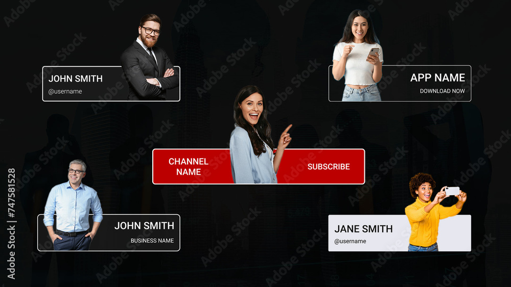 Modern Sliding Lower Third For Transparency Pictures Stock Template ...