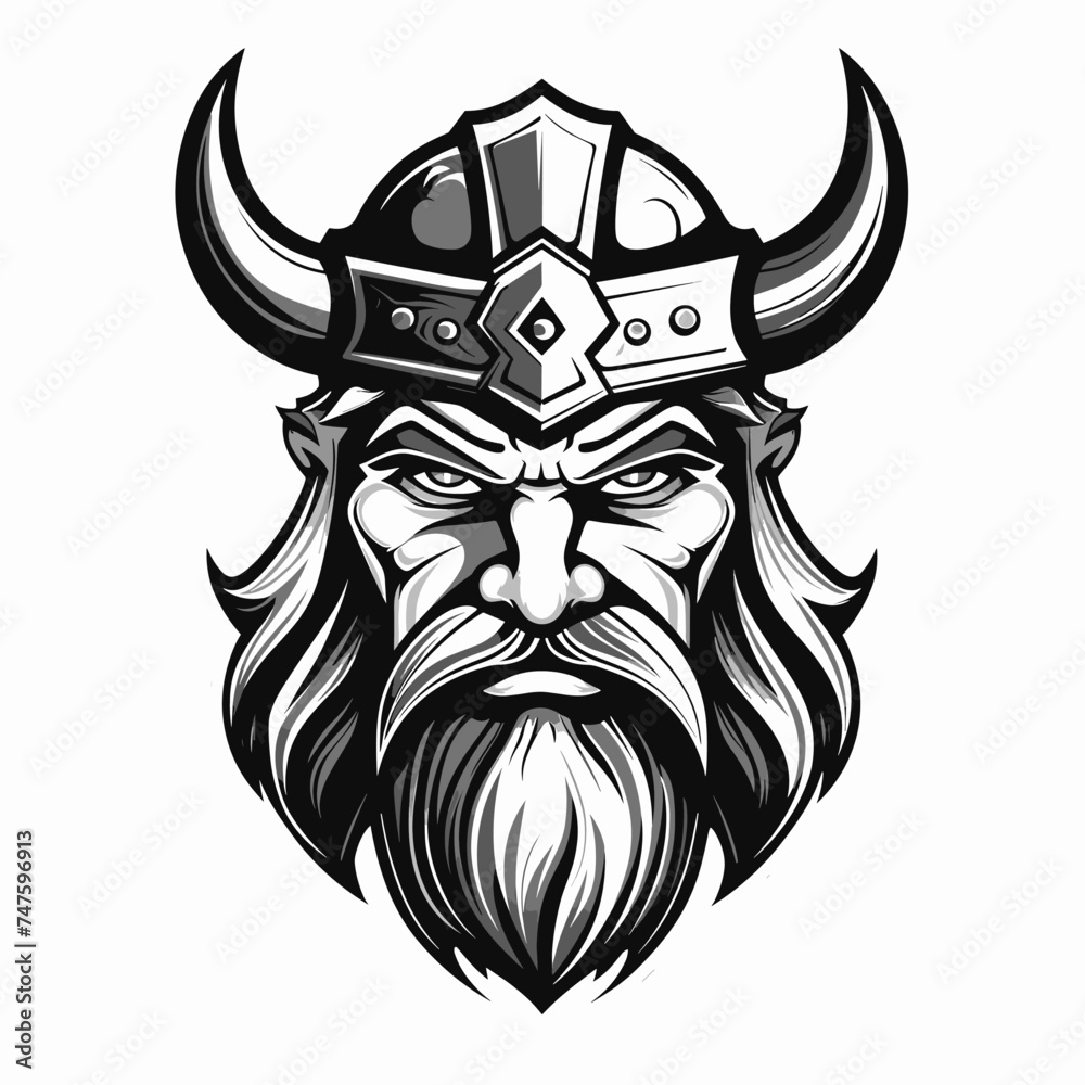 Viking esport vector logotype, logo viking, icon viking, sticker viking ...