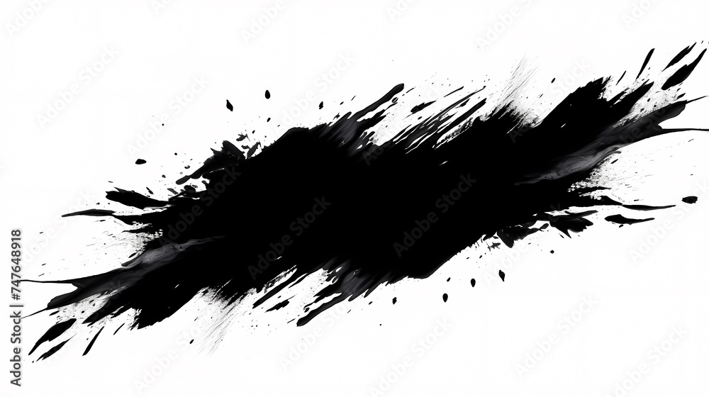 Black paint splash, suitable for art, design and creative projects ...