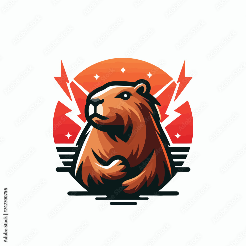Capybara logo for graphic design, capybara designs for prints and ...