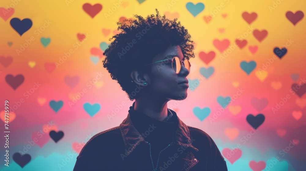 Embracing their unique identity with confidence and pride, a non-binary ...