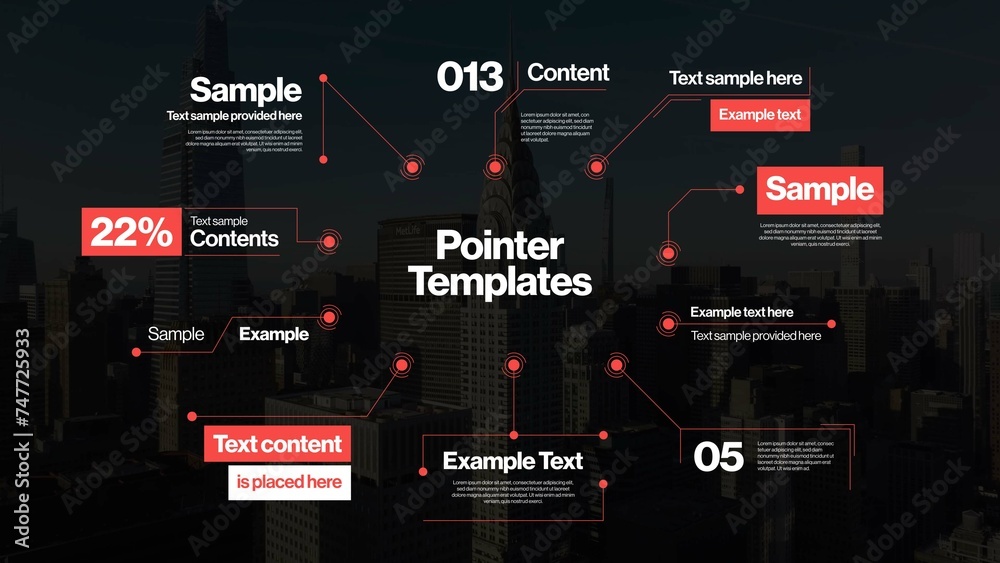 Text Pointers & Callouts Video Template Stock Template | Adobe Stock