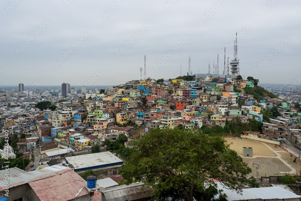 Cityscape of Guayaquil, Ecuador's largest city and economic capital ...