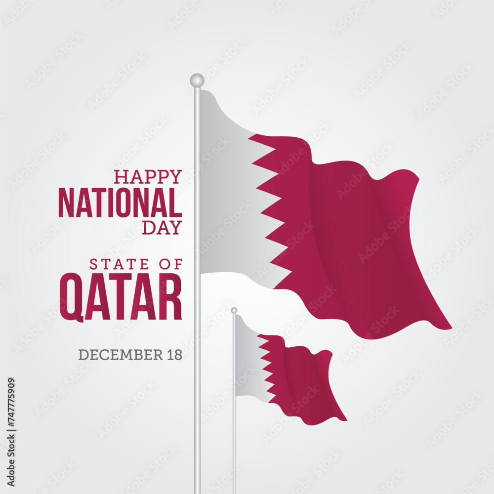 Qatar national day vector illustration. Qatar National Day themes ...