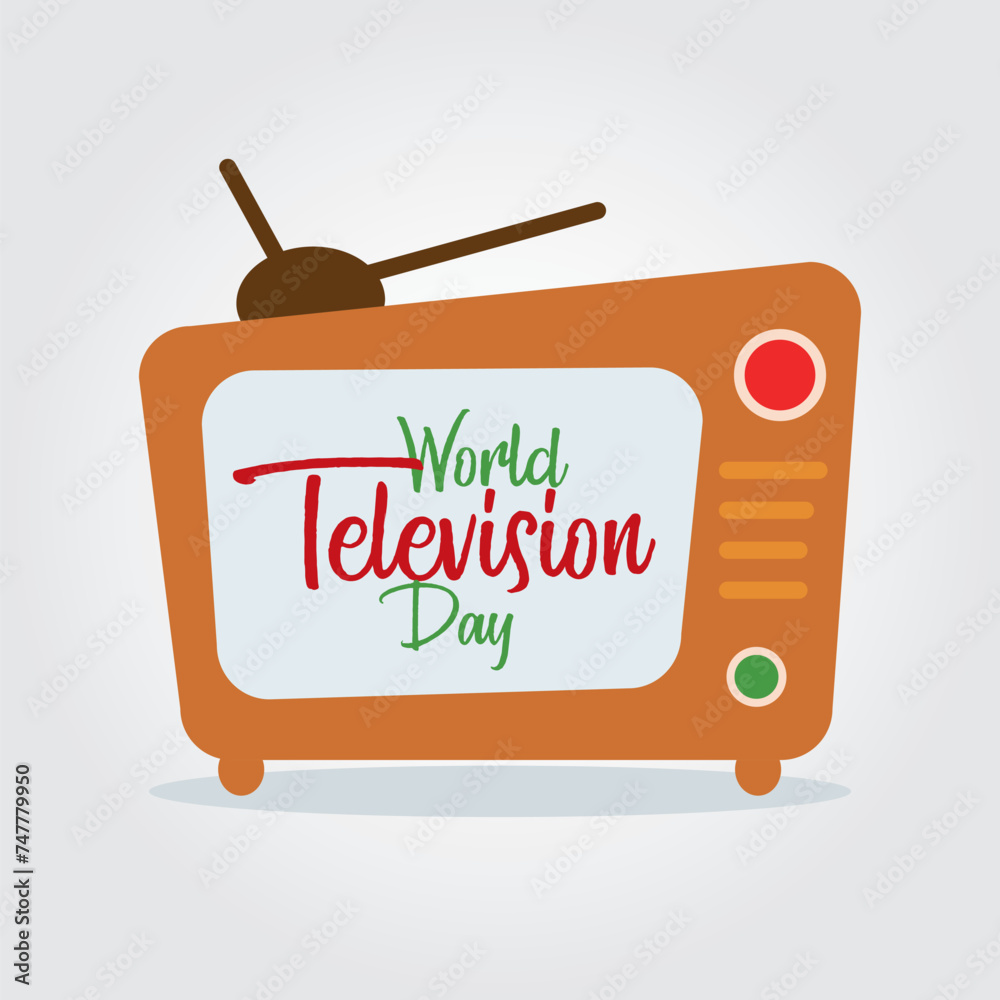 World television day vector illustration. World television day themes ...