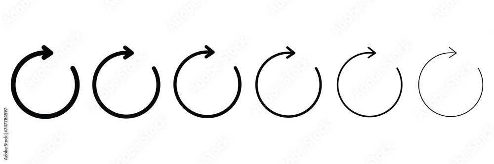 Arrow Icon Black - Circle Arrows | Infographic Illustration, Direction ...