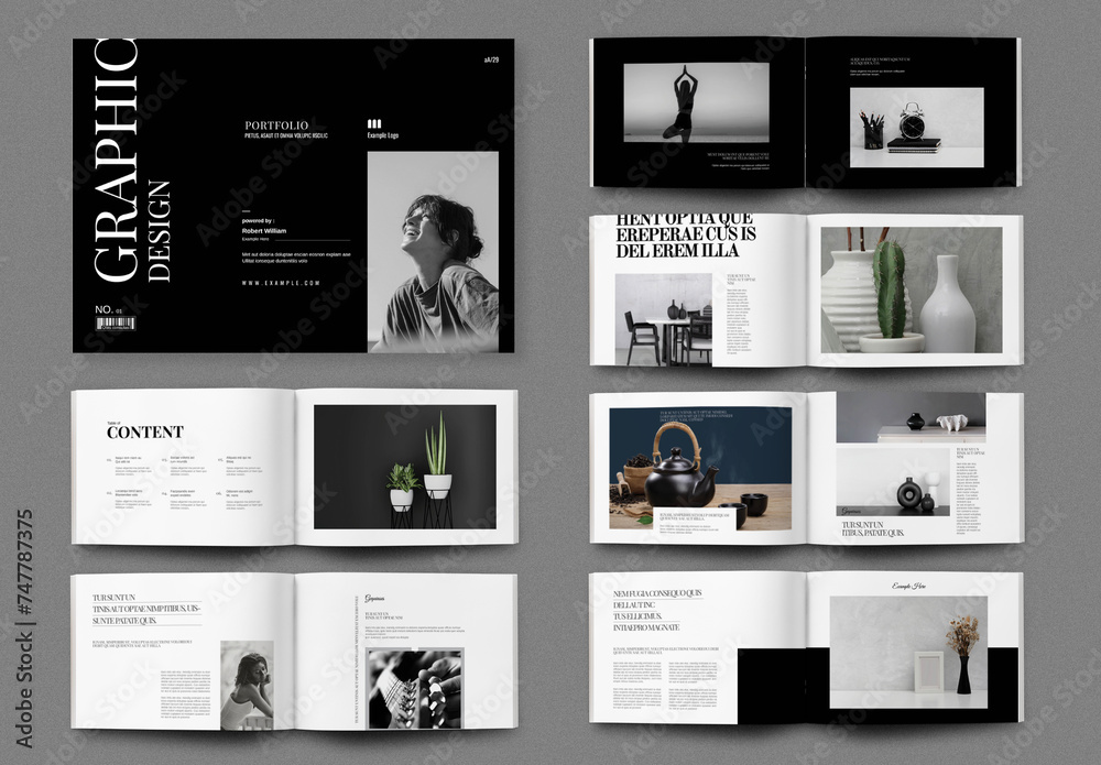 Design Portfolio Stock Template | Adobe Stock