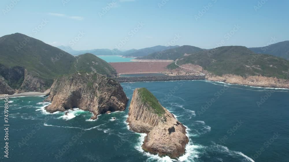 High Island Reservoir East Dam in Sai Kung Hong Kong Global Geopark ,is ...