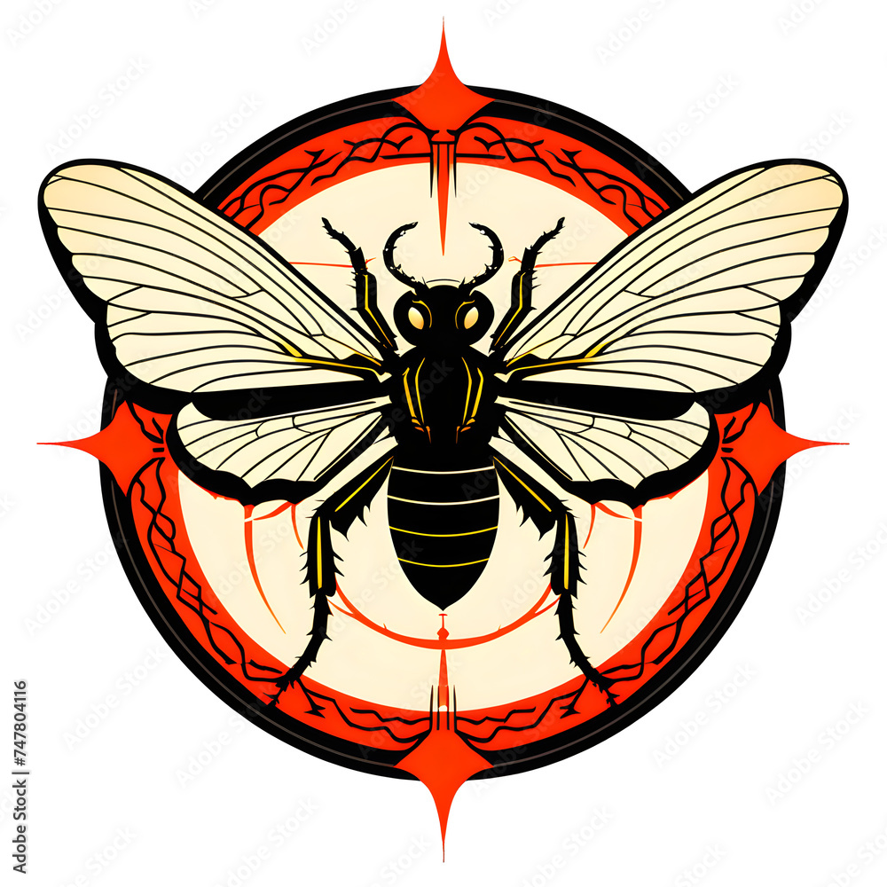 Demonic Fly logo. Demon, evil, satanic, devil fly logo that represent ...