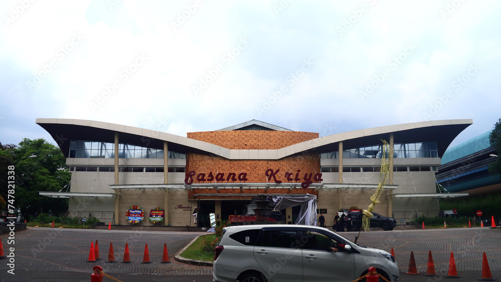 Jakarta, Indonesia - February 10, 2024: Sasana Kriya Building at Taman ...