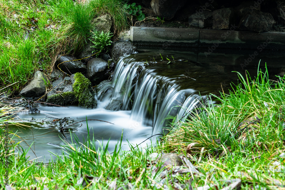 woda, jezior, rzeka, dom, krajobraz, charakter, sadzawka, drzew ...