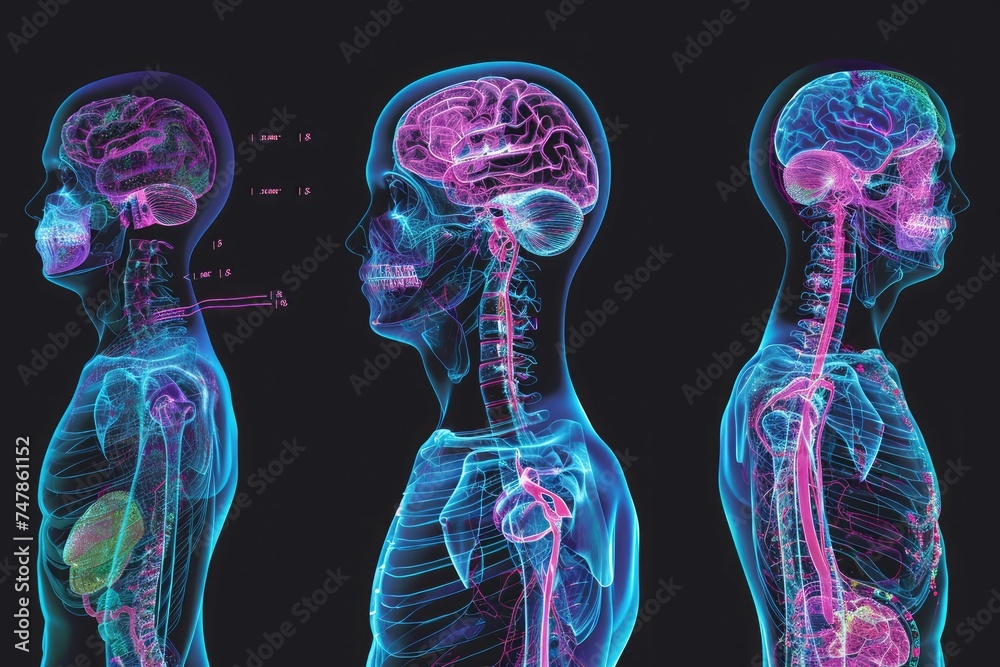 Three Views of the Human Body: Skeletal, Muscular, and Nervous Systems ...