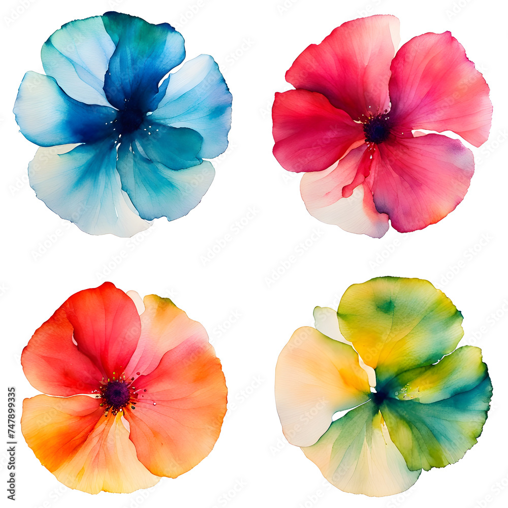 watercolor-stain-bleeding-into-the-fibers-of-a-pristine-white ...