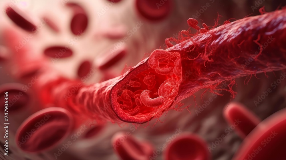 Deep vein thrombosis DVT. A medical condition that occurs when a blood ...