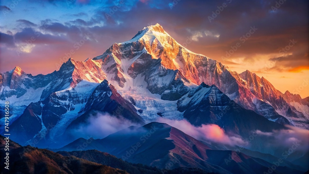 Breathtaking View of Annapurna Massif in the Himalayas. 4K Resolution ...