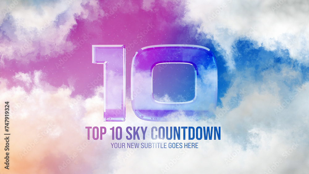 Top 10 Sky Countdown Stock Template | Adobe Stock