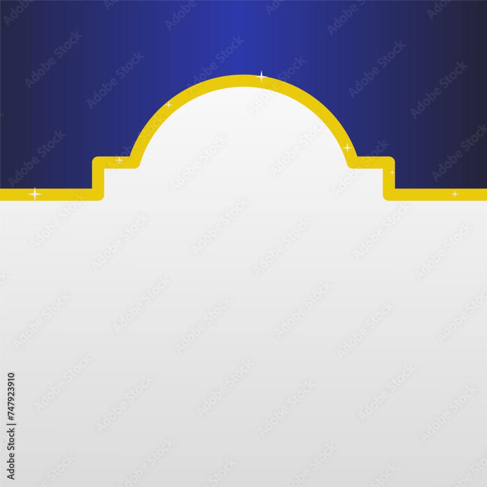 simple square islamic vector template background with copy space ...
