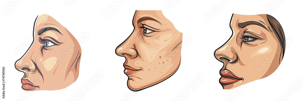 Human Nose Cartoon , Isolated Transparent Background Images Stock ...